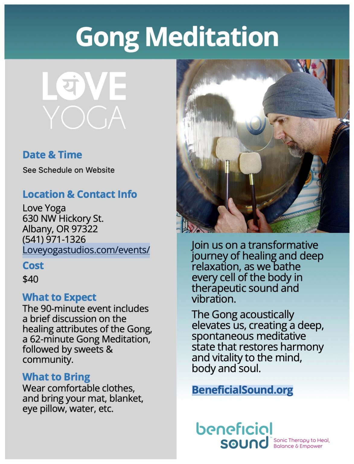 Events - Love Yoga Studios